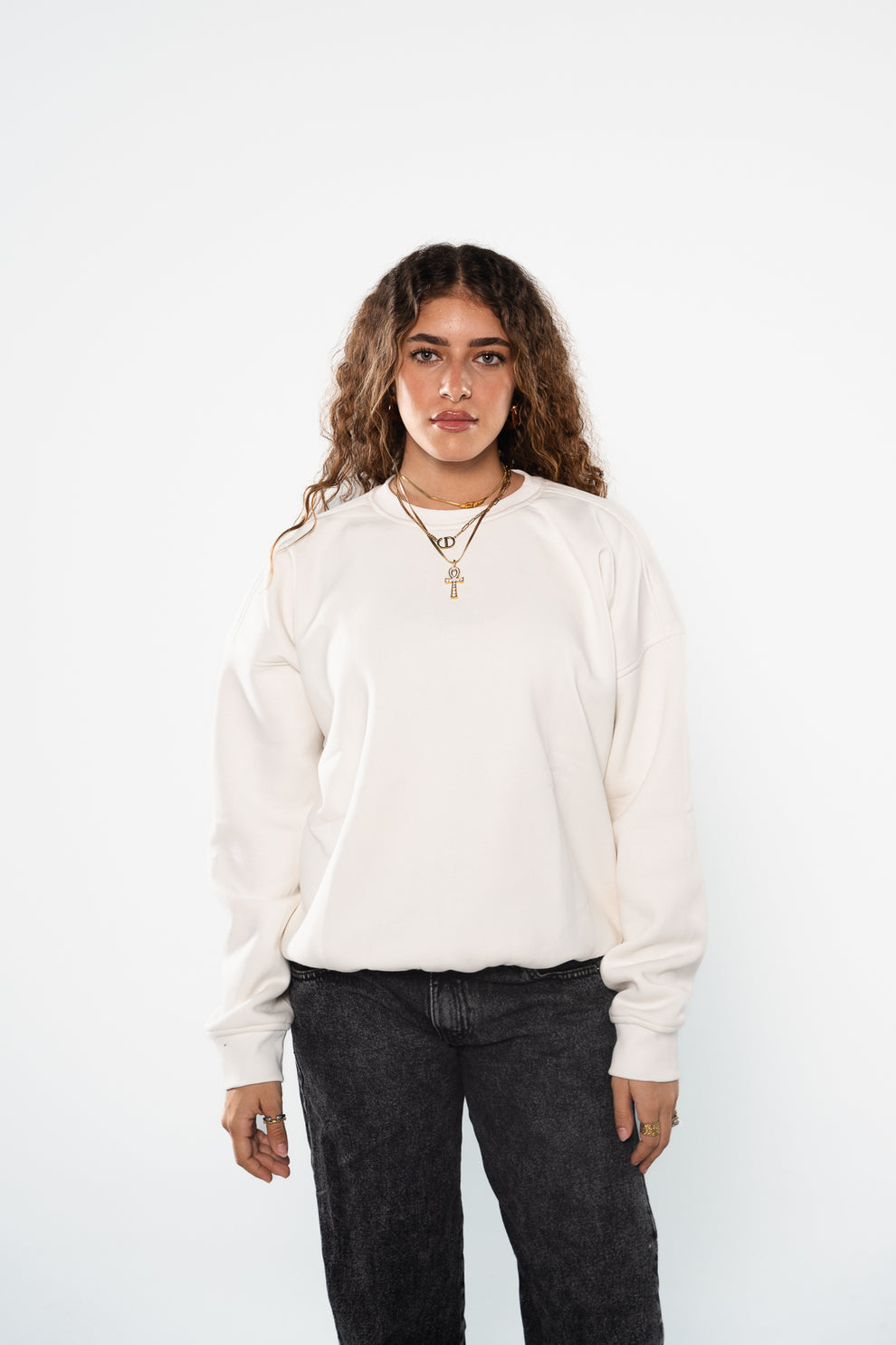 Ice White Crew-Neck – Basic Stitches