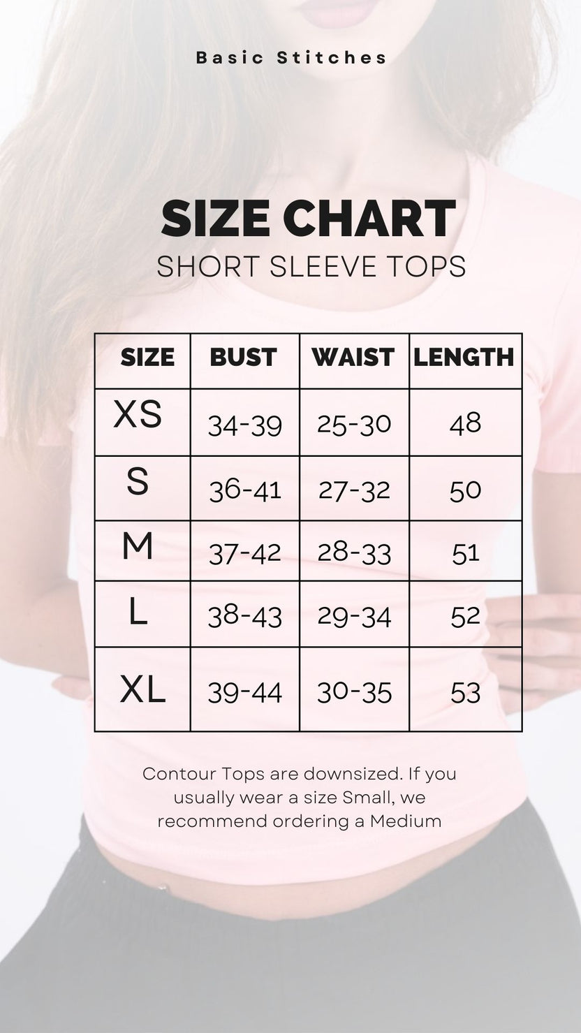 Size Charts – Basic Stitches